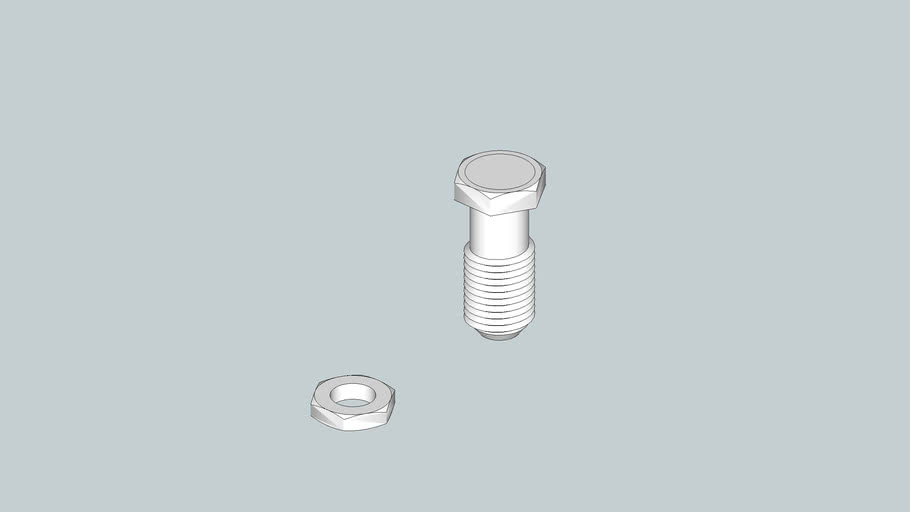 Screw thread and nut | 3D Warehouse