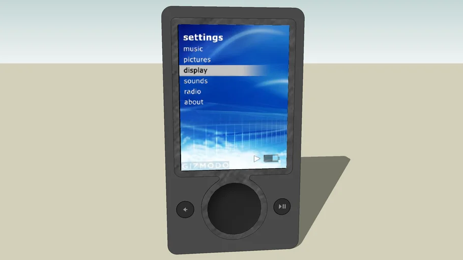 Microsoft's Zune 30 GB | 3D Warehouse