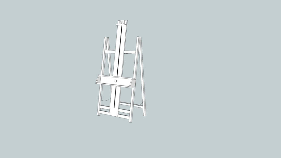 folding painters easel | 3D Warehouse