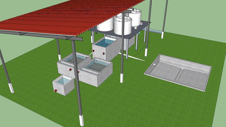 IPAL Pabrik Kertas Kapasitas 60m3/hari (BELOM FINAL) | 3D Warehouse