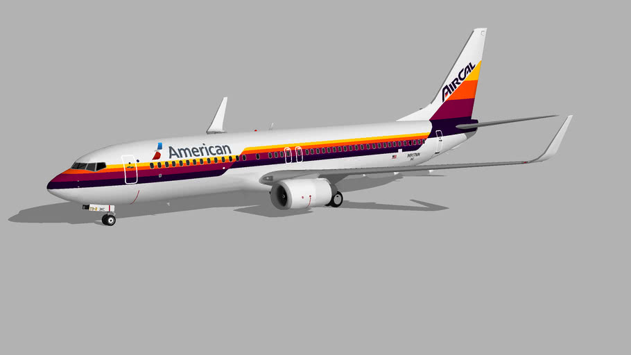 American Airlines ''AirCal heritage jet'' (N917NN) - Boeing 737-823 ...