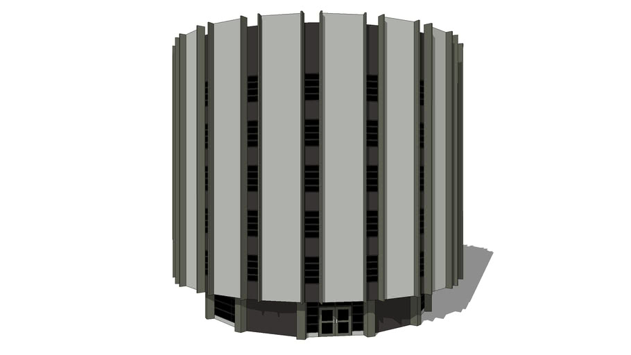 Modern Round Building | 3D Warehouse