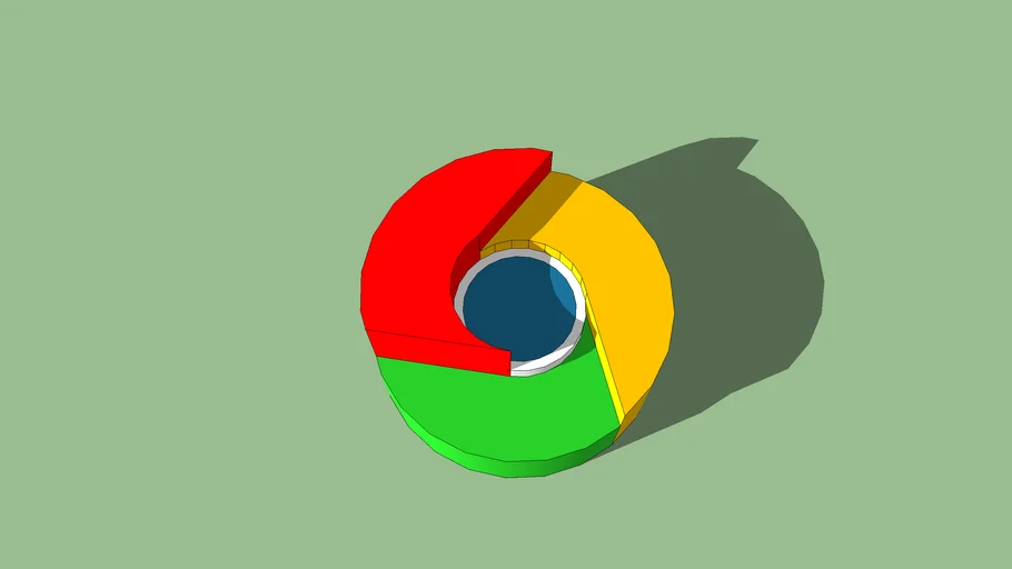 Google Chrome Logo 3D | 3D Warehouse