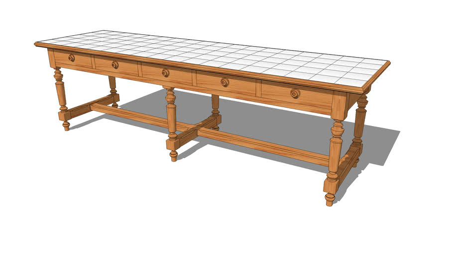 Massive laboratory table | 3D Warehouse
