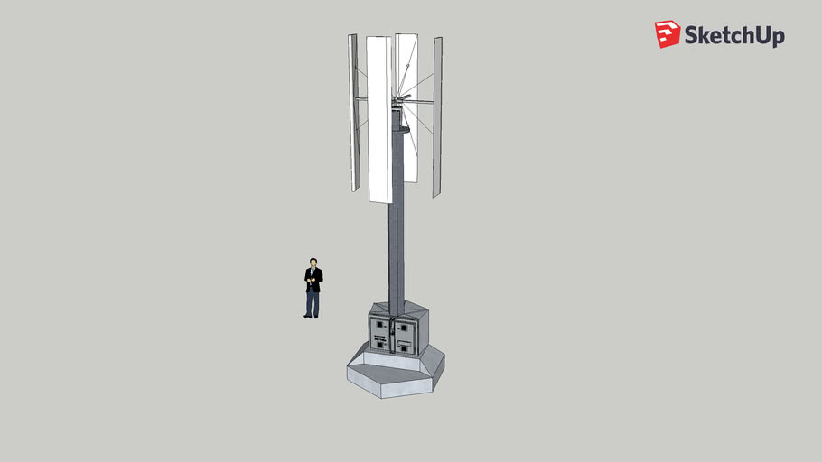 Vertical Wind Turbine Design 2 | 3D Warehouse
