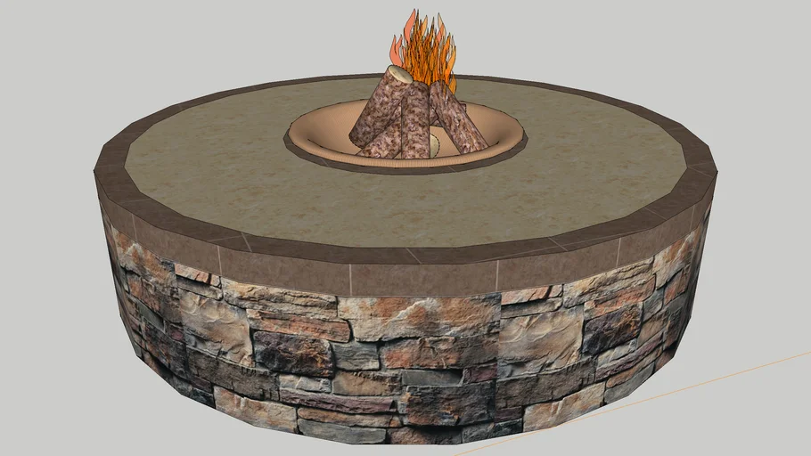 60 copper bowl firepit | 3D Warehouse