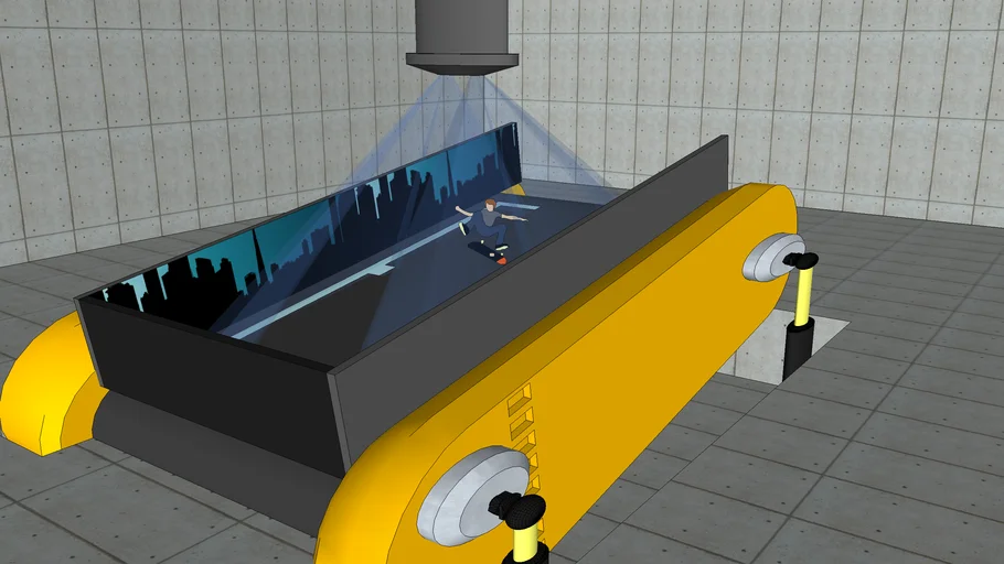 Skate running machine | 3D Warehouse