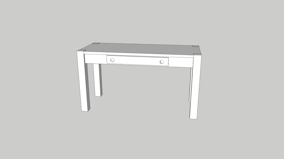 Desk with draw | 3D Warehouse