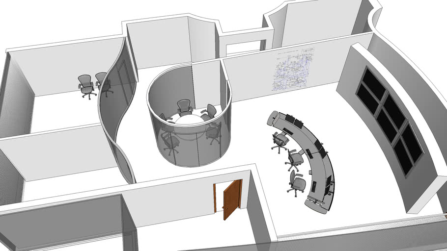 Office building interior | 3D Warehouse