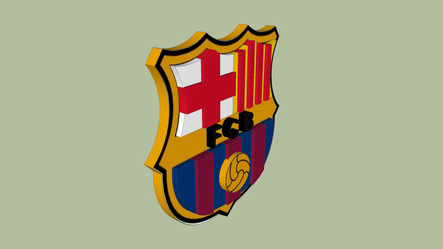 Escudo FC BARCELONA | 3D Warehouse