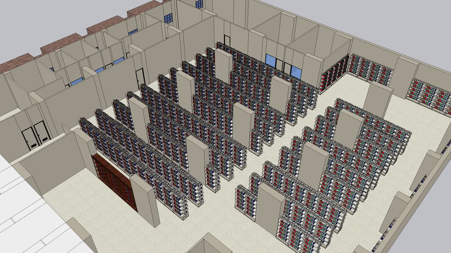 Bizzell Memorial Library 1958 edition Main Floor | 3D Warehouse