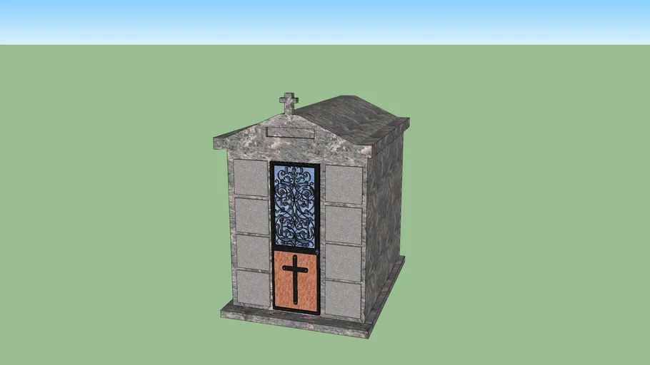 Caveau bâti avec porte fer forgé | 3D Warehouse