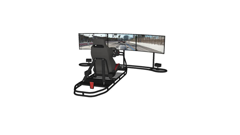 Racing monitor stand Set | 3D Warehouse