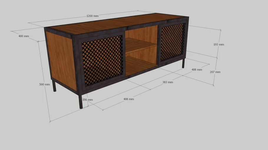 MESH CONSOLE TABLE | 3D Warehouse