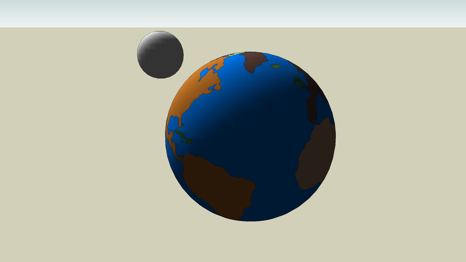 earth and moon | 3D Warehouse