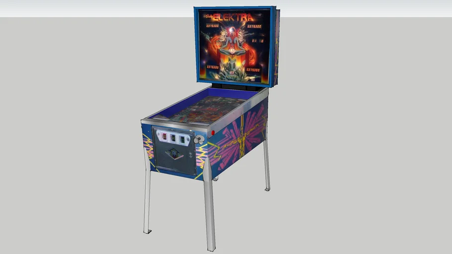 Elektra pinball arcade game | 3D Warehouse