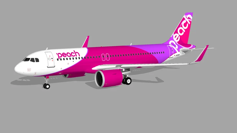 Peach Aviation (JA201P) - Airbus A320-251N (2020) | 3D Warehouse