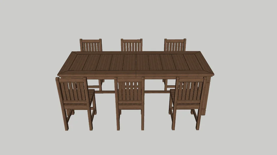 Garden table and chairs | 3D Warehouse