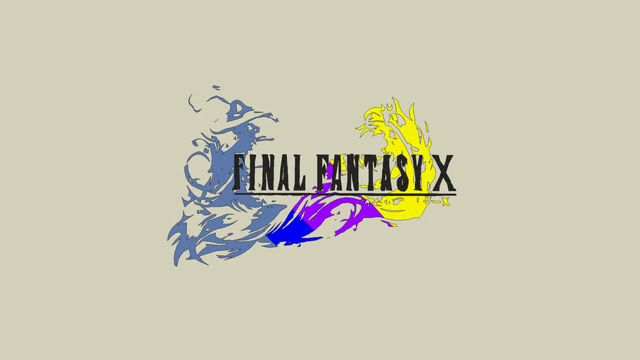 Final Fantasy 10 (X) logo | 3D Warehouse