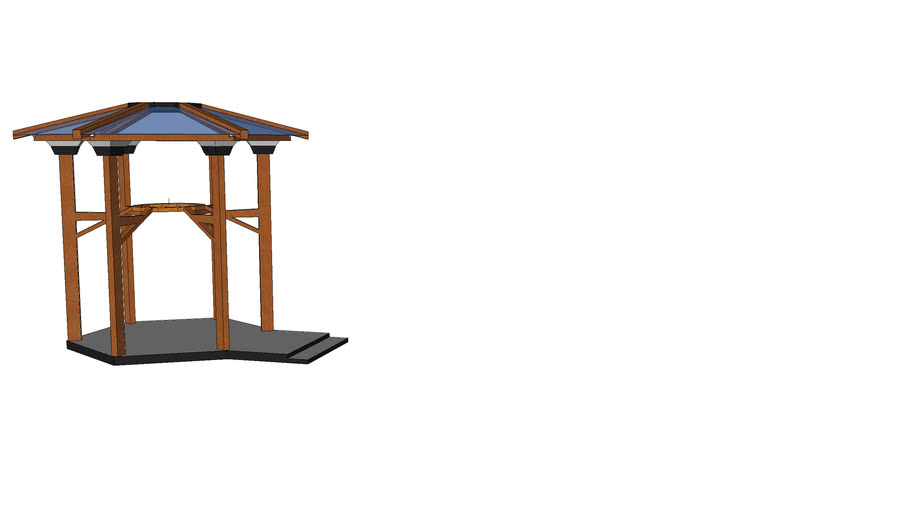 Pergola hexagonal | 3D Warehouse