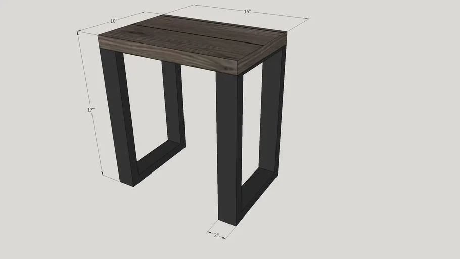 stool on u shape legs | 3D Warehouse