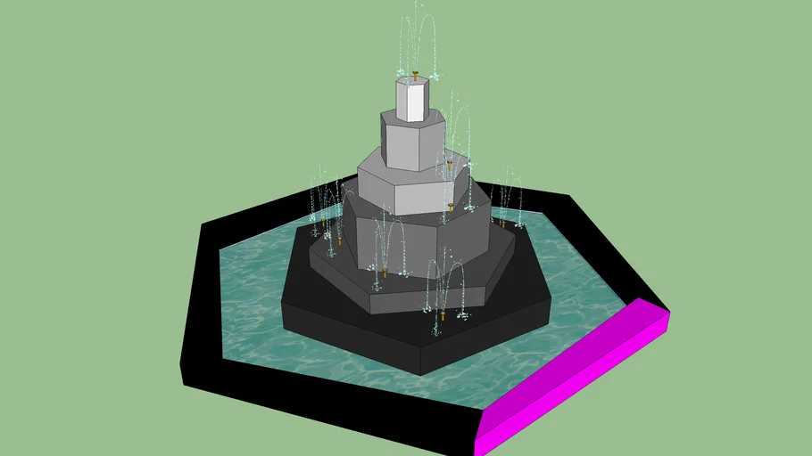 Modern Fountain | 3D Warehouse