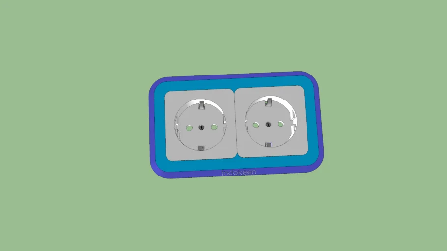 Double Power Outlet | 3D Warehouse