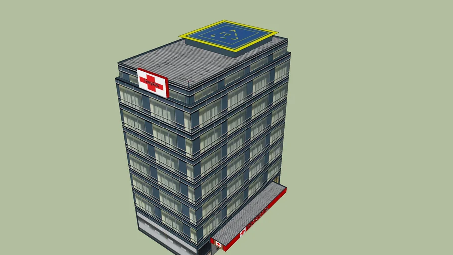 Landable roof Hospital | 3D Warehouse