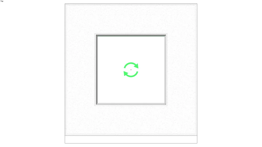 Unica Pure Frame 1 gang, white glass | 3D Warehouse