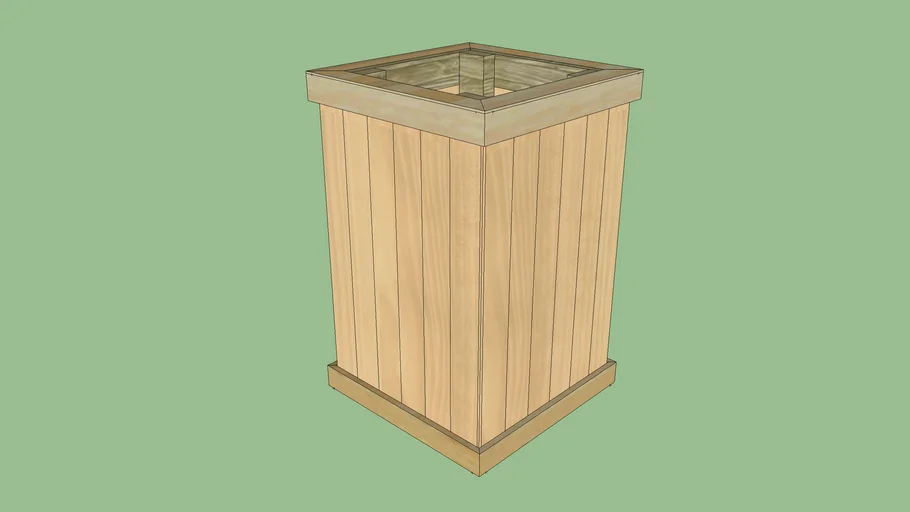 Trash can box | 3D Warehouse