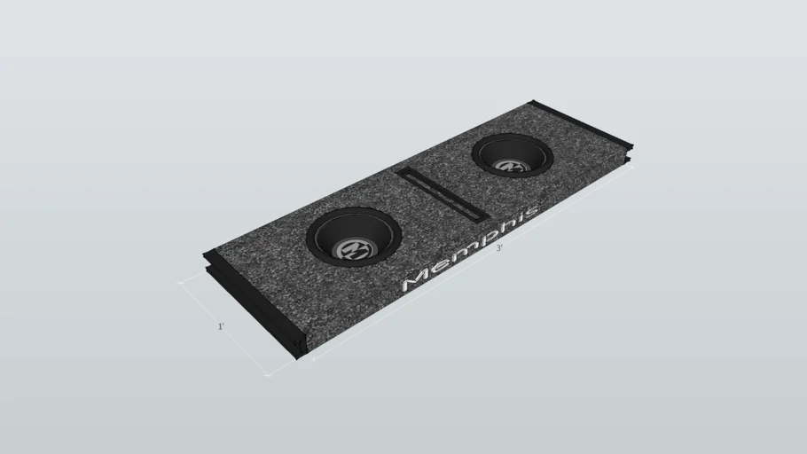 10' Memphis custom ported sub box | 3D Warehouse