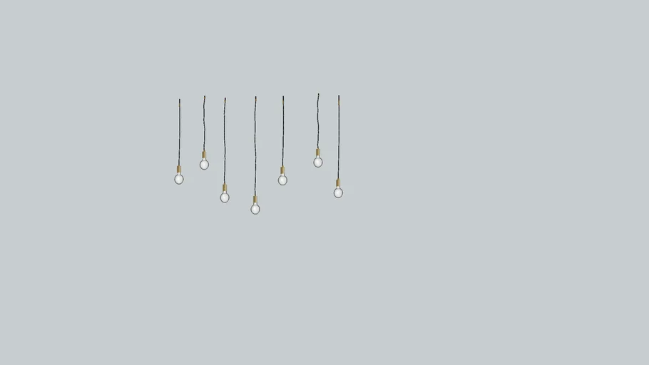 suspended bulb | 3D Warehouse