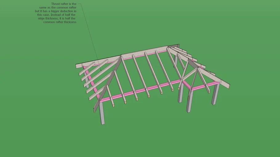 Hip Roof Frame | 3D Warehouse