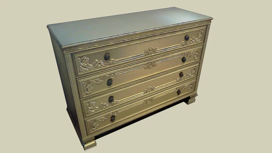 Cassettone-vintage-oro | 3D Warehouse