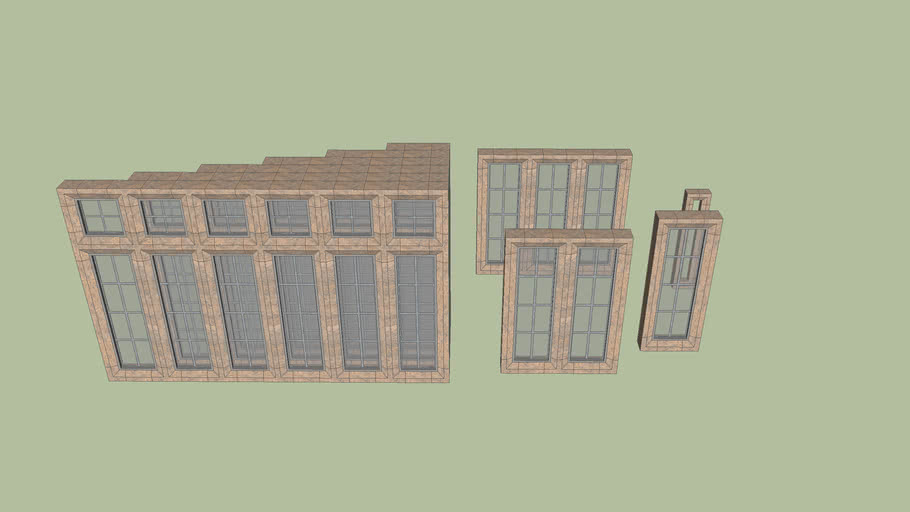 mullion windows | 3D Warehouse