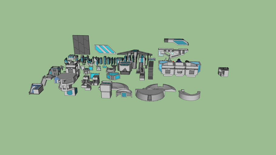 Halo Reach Forge Components | 3D Warehouse