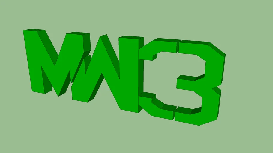 MW3 Logo | 3D Warehouse