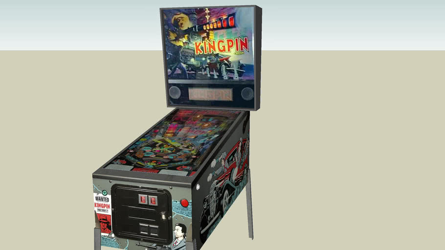 Kingpin pinball machine | 3D Warehouse