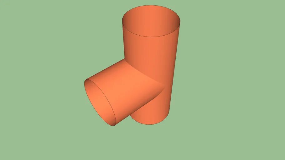 PVC T-tube | 3D Warehouse