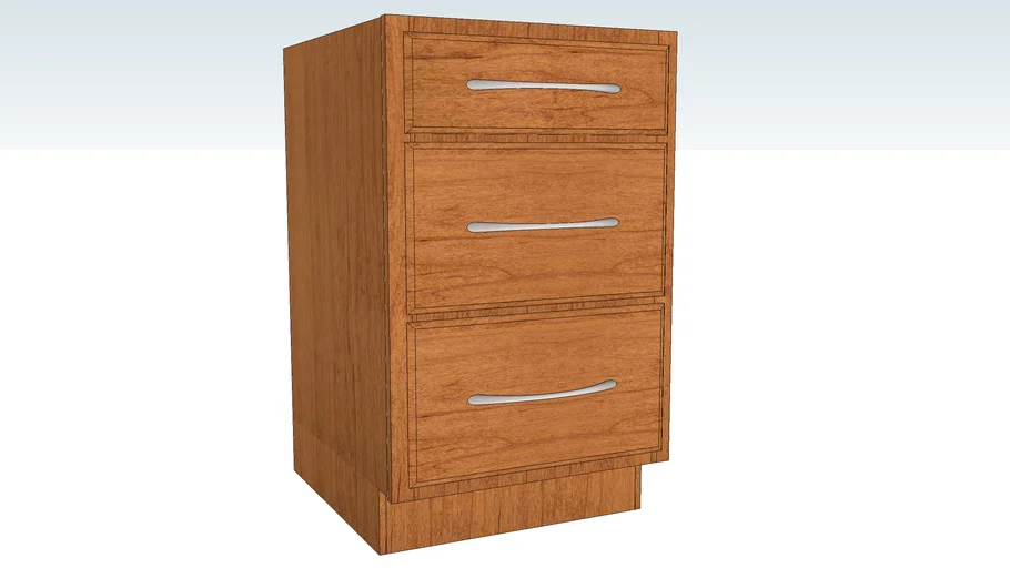 Base Three Drawer | 3D Warehouse