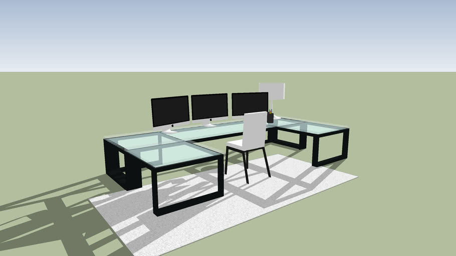 Modern Desk | 3D Warehouse