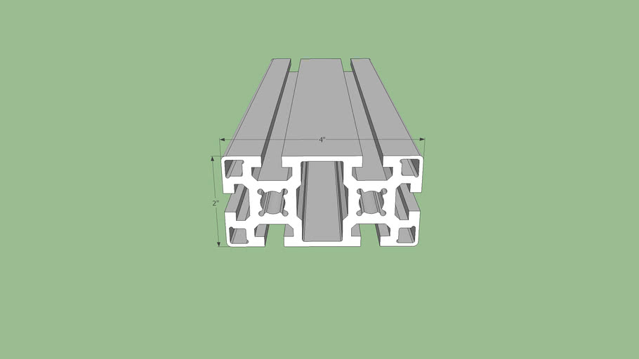 misumi HFS8-50100 | 3D Warehouse