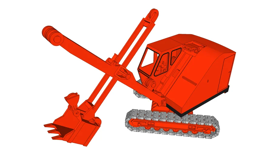 speccast 1/50 schield bantam crawler shovel c-35 | 3D Warehouse
