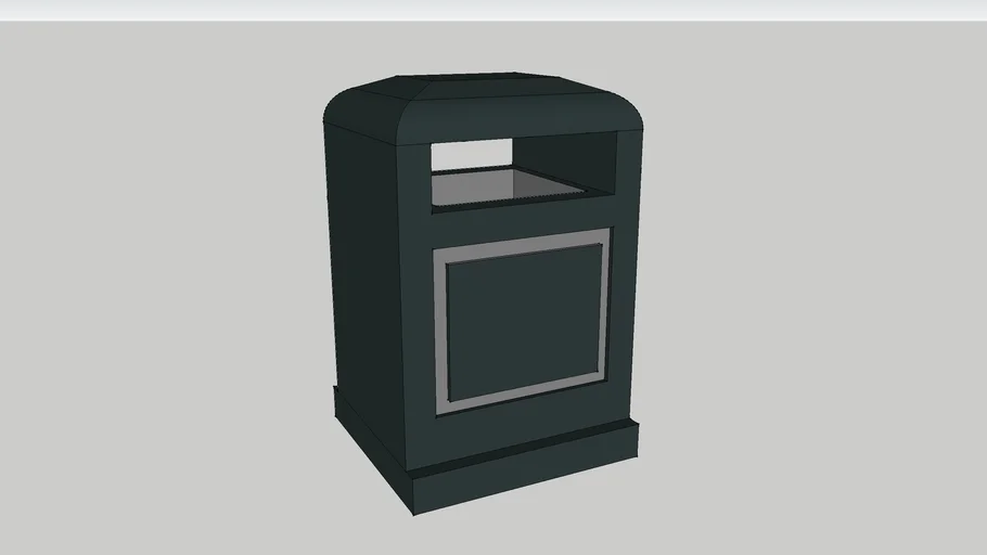 Bank Trash Can | 3D Warehouse