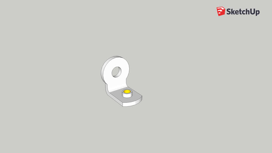 Keyelco 4332 Threaded Bracket | 3D Warehouse