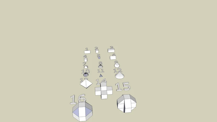 16 shapes | 3D Warehouse