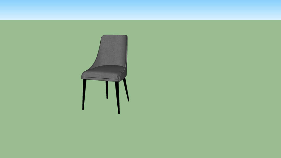 viscount fabric dining chair | 3D Warehouse