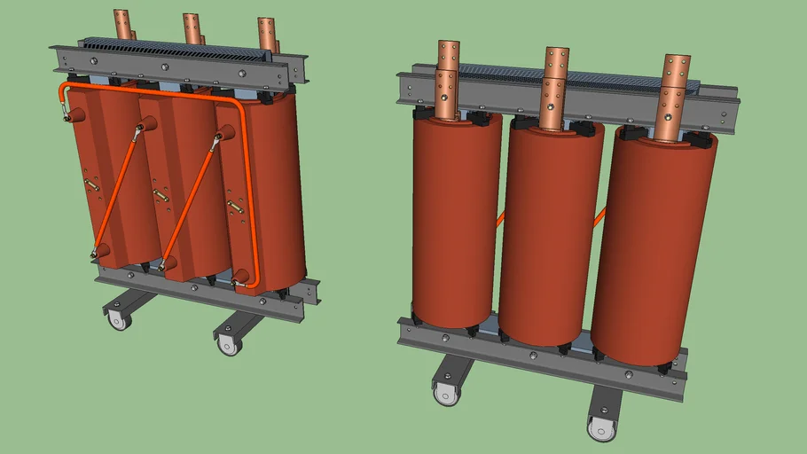 Trasformatore MT-BT in resina - MV-LV resin transformer | 3D Warehouse