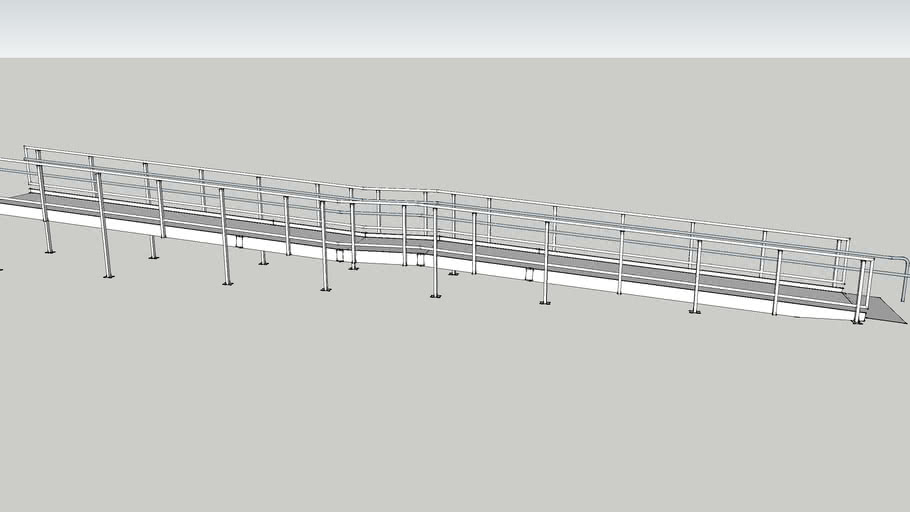 56' Elevation Straight ramp | 3D Warehouse