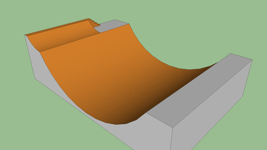 Big Skateboard Halfpipe | 3D Warehouse